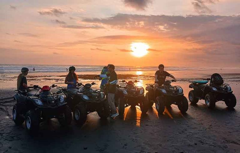 Bali Beach ATV, ATV on The Beach and Sunset - Bali ATV Ride